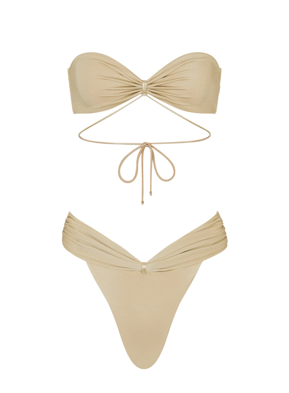 Emilia Bikini Bottom Gold – Flook The Label